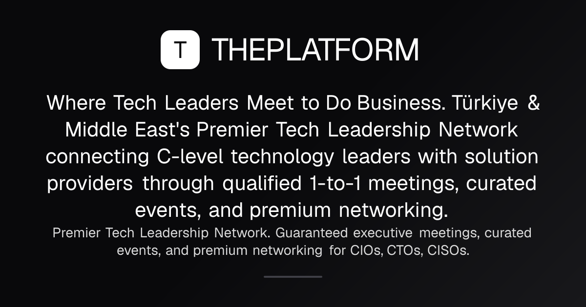 ThePlatform — Where Tech Leaders Meet to Do Business | ThePlatform
